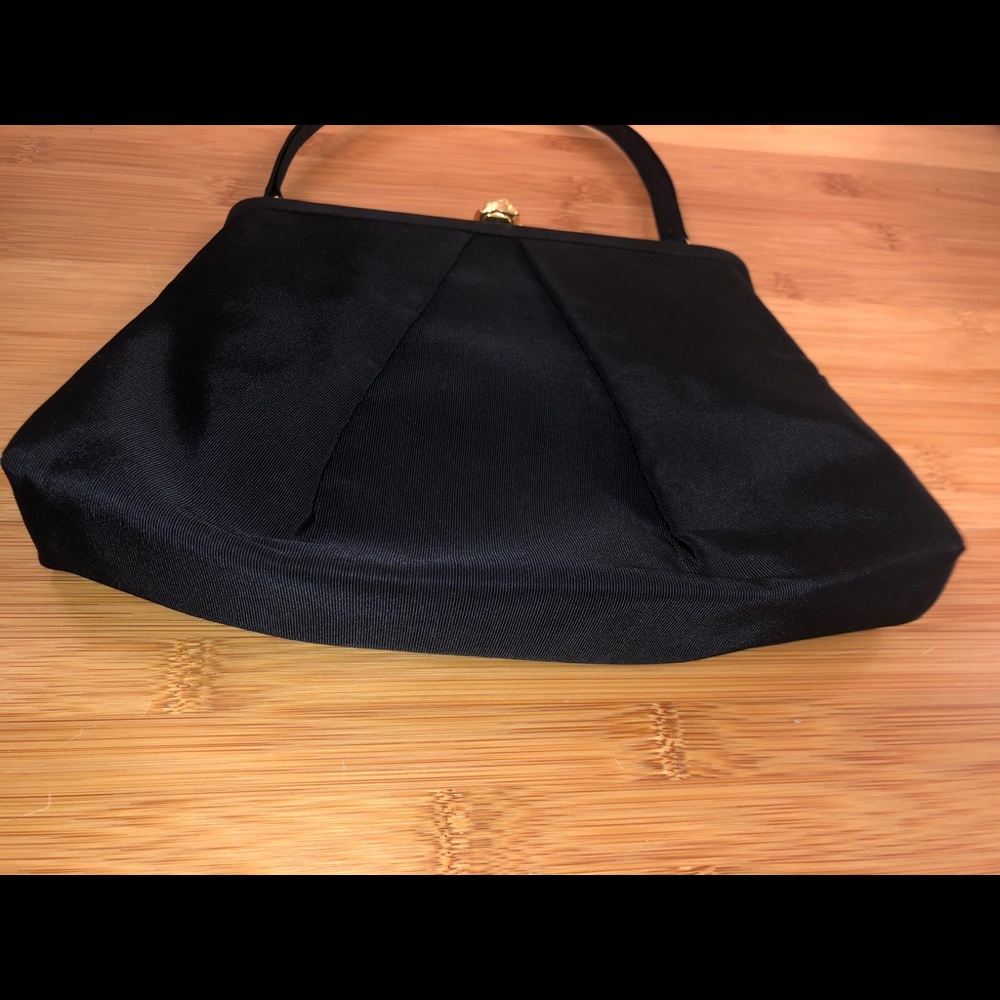 Morris Moskowitz 1950s Vintage Satin Evening Purse - Gem